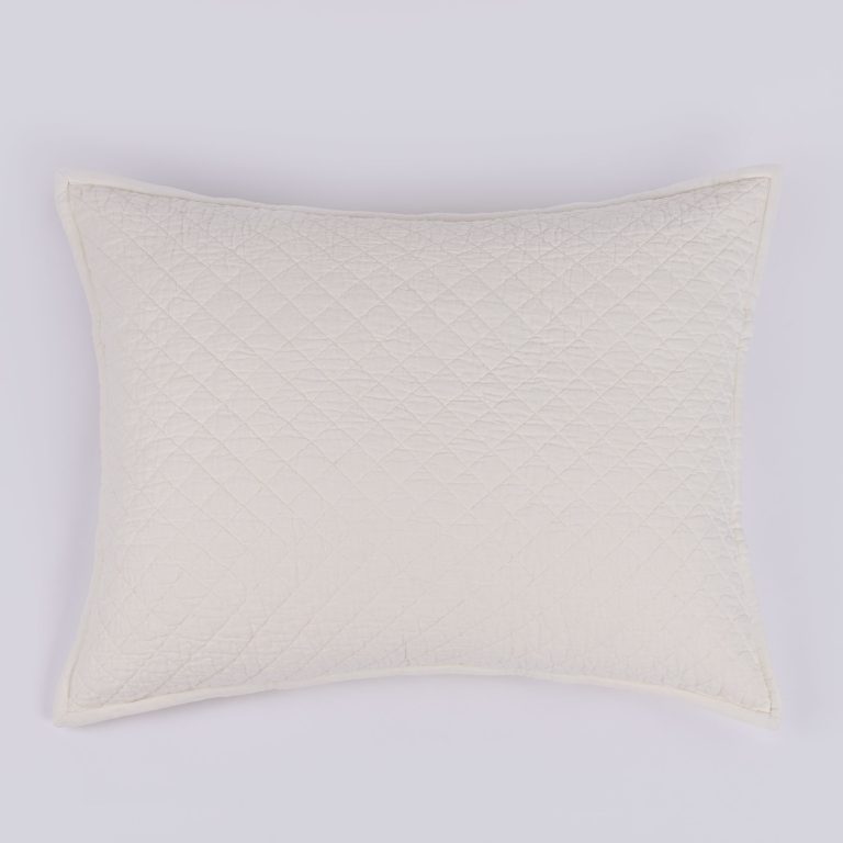 Dale Linen Quilt, Ivory