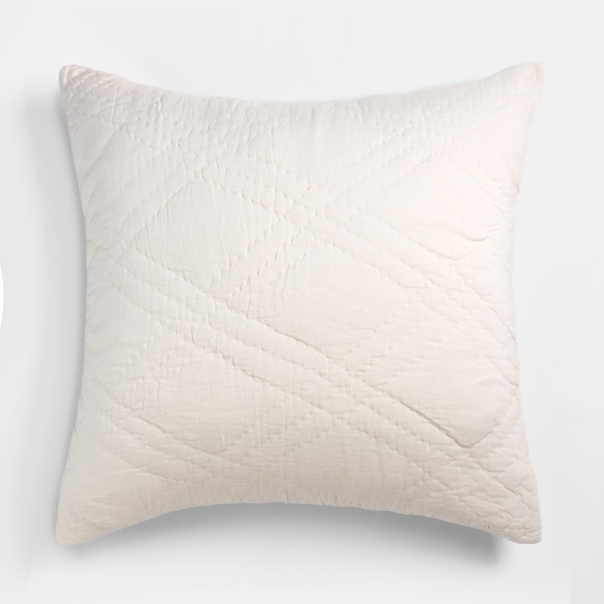 Barcelona Linen Quilt, Ivory